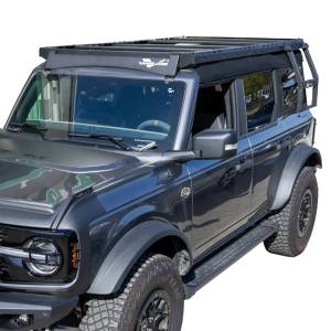 Vanguard Off-Road Black Powdercoat Craftsmen Roof Rack with Ladder VGRR ...